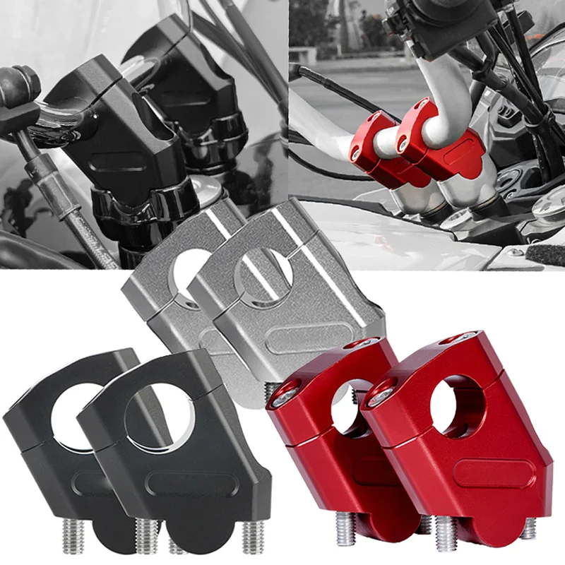 22-28mm-Universal-Motorcycle-Handlebar-Riser-Mount-Clamp-Motocross ...