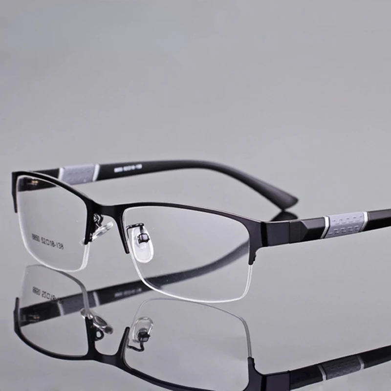 Men-Reading-Glasses-Half-Frame-Blue-Light-Glasses-Dioptre-Glasses ...