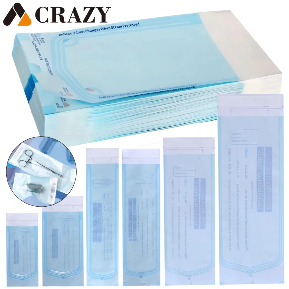 20/15pcs Self-sealing Sterilization Pouches Bags Disposable Medical ...