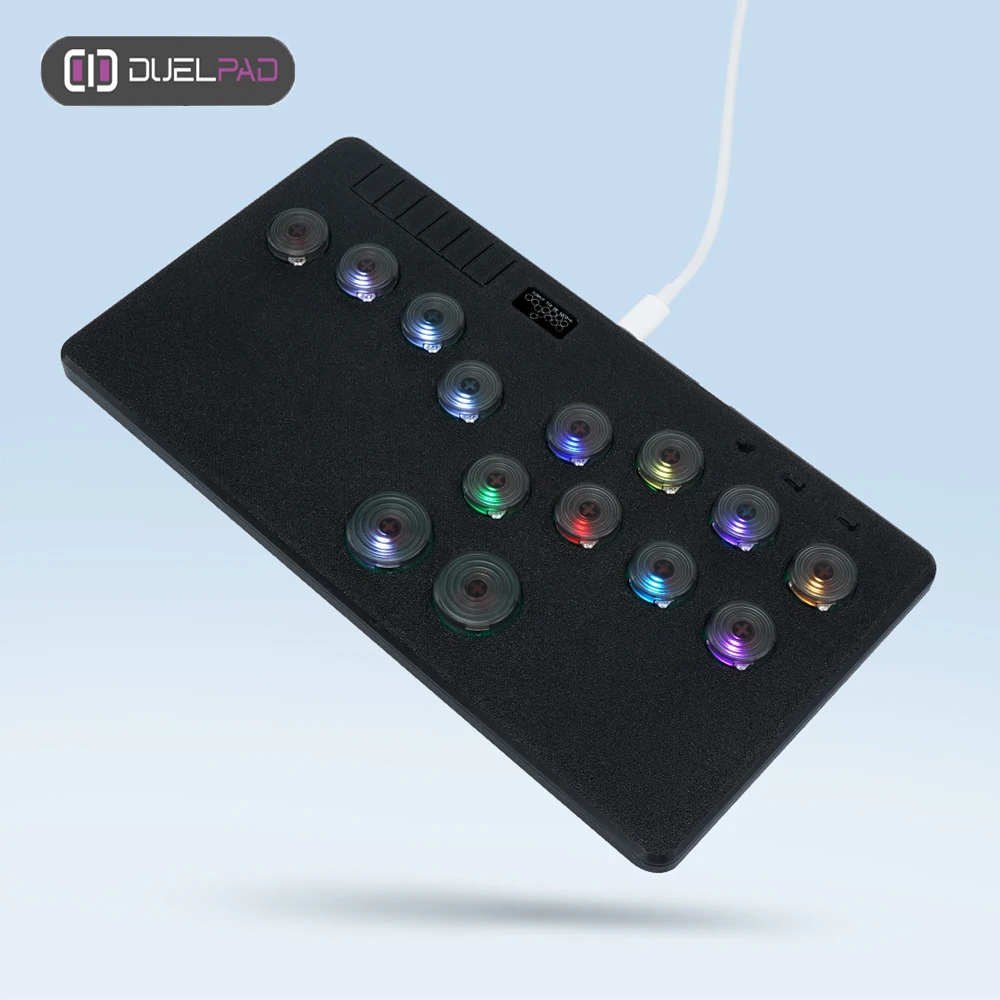 Duelpad-Flatbox-Ultra-Arcade-Fighting-Keyboard-Stick-Mini-Hitbox-Cross ...