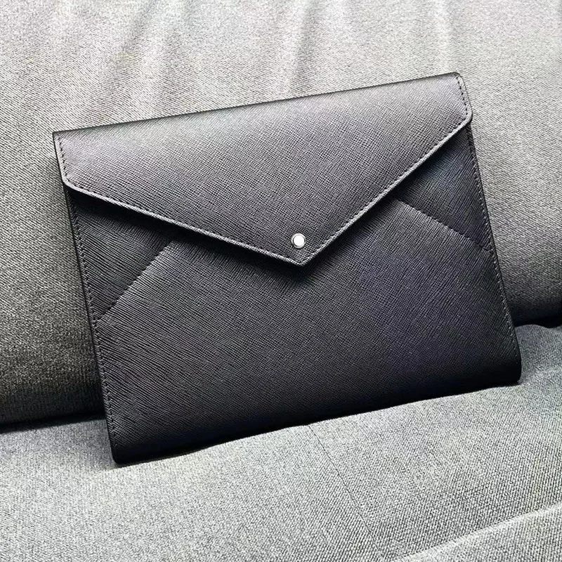 MSS-Inclinado-Sutura-Design-Luxo-MB-Preto-Notebook-Capa-De-Couro-Cap ...