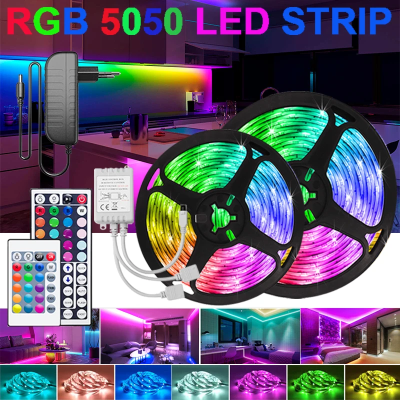 Rgb-Led-Strip-Lights-5050-Rgb-Neon-Strips-Light-Rgb-Led-Tape-Light-5m ...