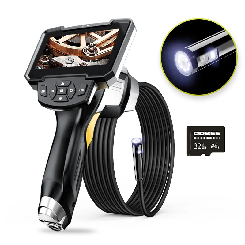 Portable Single & Dual Lens Handheld Endoscope 4.3" Lcd Inspection ...