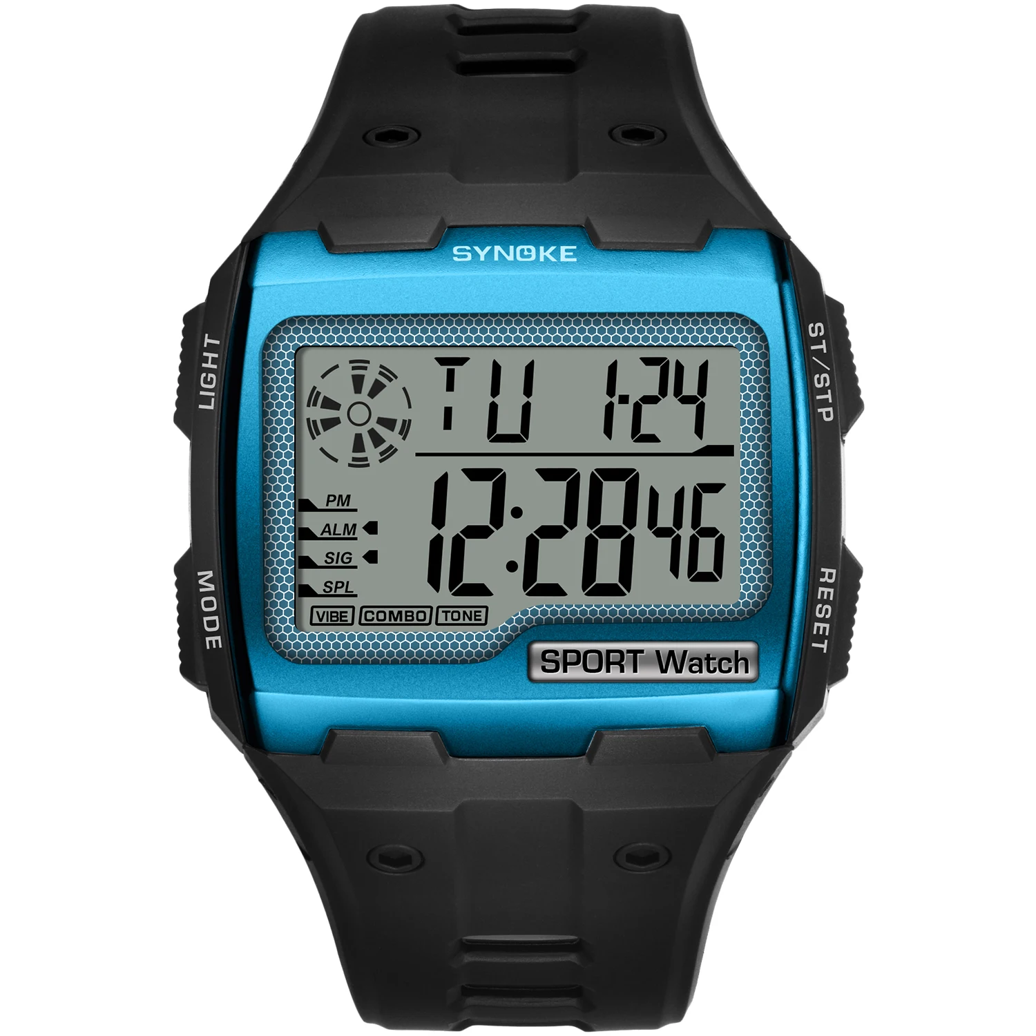 SYNOKE Digital Watch For Men Big Numbers Easy to Read 3ATM Water ...