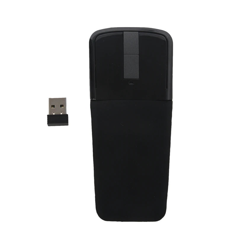 Ratón inalámbrico plegable de 2,4 Ghz, Mouse Delgado táctil de arco ...