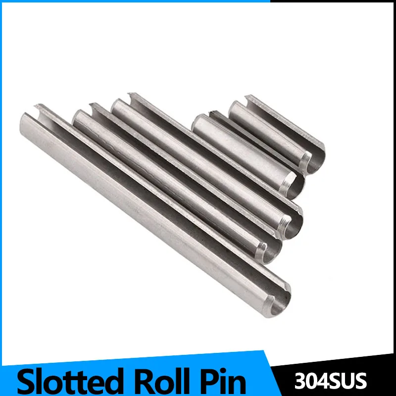 Split Spring Dowel Tension Roll Pin Elastic Cylindrical Cotter Pin ...