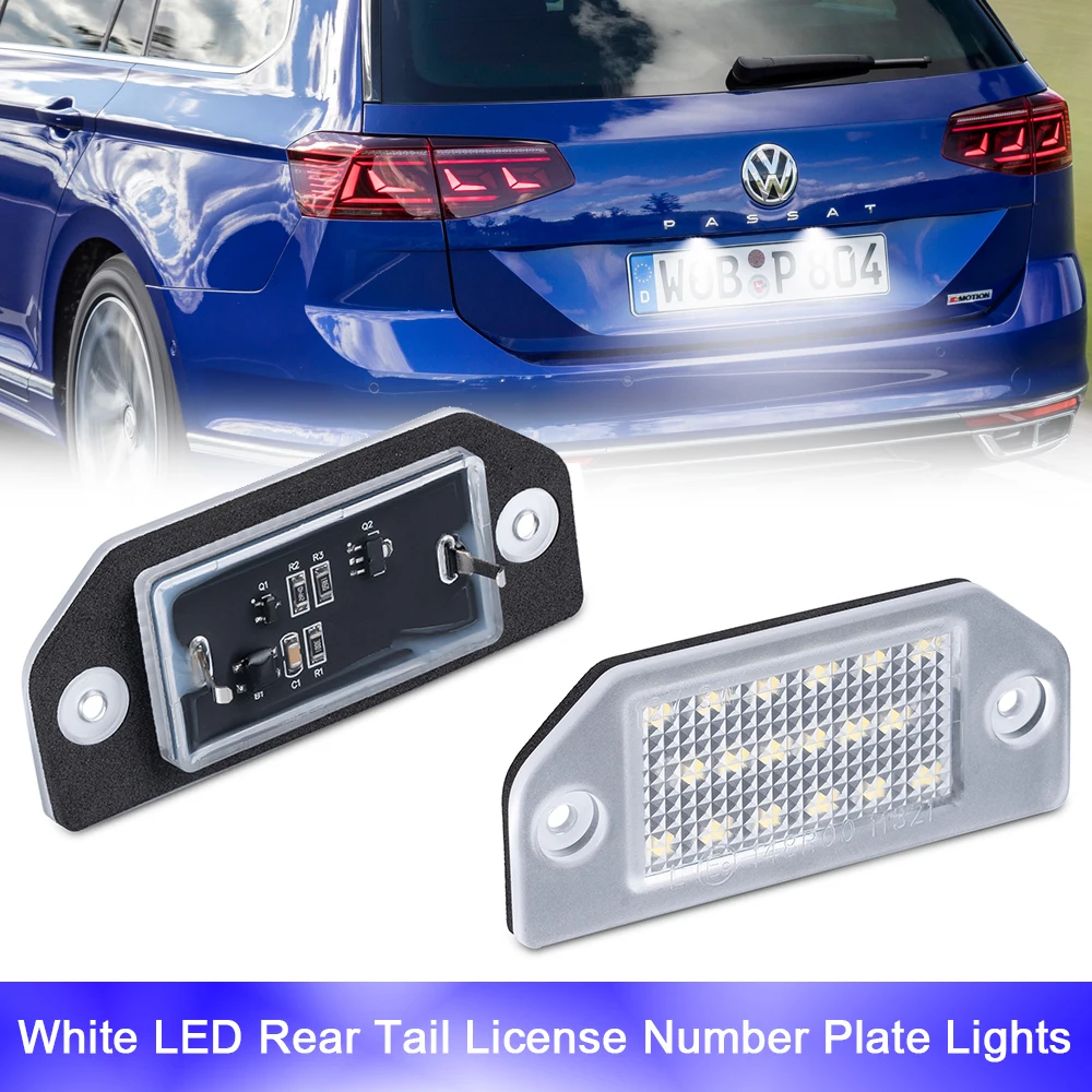 For VW PASSAT B5 3B2 Sedan Car Rear Led License Number Plate Parking ...