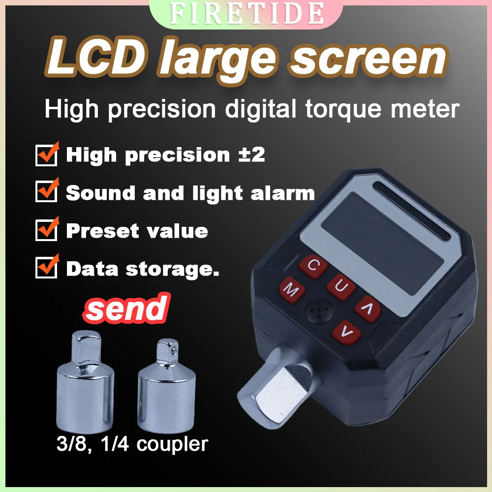 17-340Nm Digital Torque Wrench, High Precision Torque Tester with LCD ...