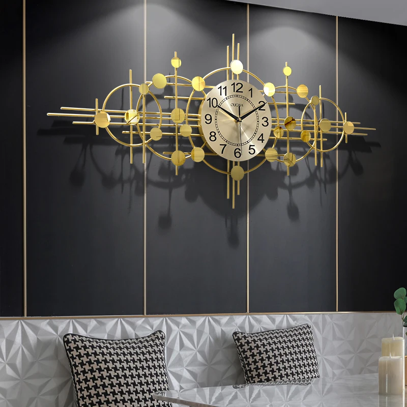 3d-Metal-Large-Modern-Wall-Clock-Living-Room-Digital-Luxury-Wall-Watch ...