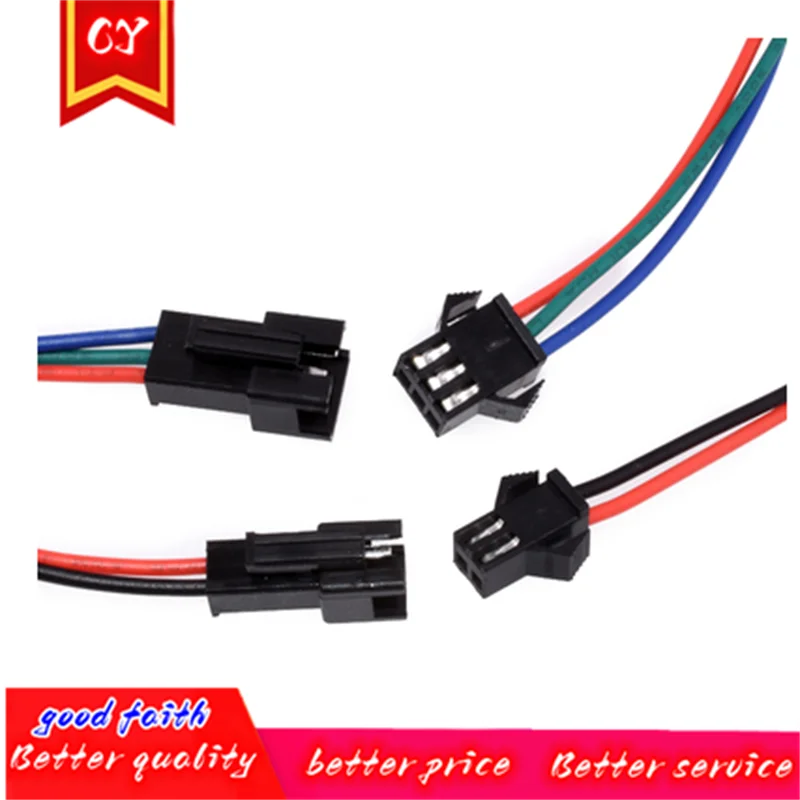 Connecteur SM mâle et LED 600, SM2.54, 2 broches, 3 broches, 4 broches, 5 broches, 6 broches ...