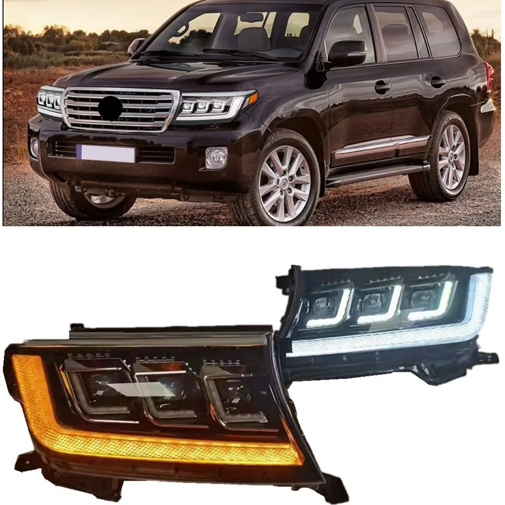 Exterior-Front-Headlamps-Fit-For-Land-Cruiser-LC200-2008-2009-2013-2014 ...