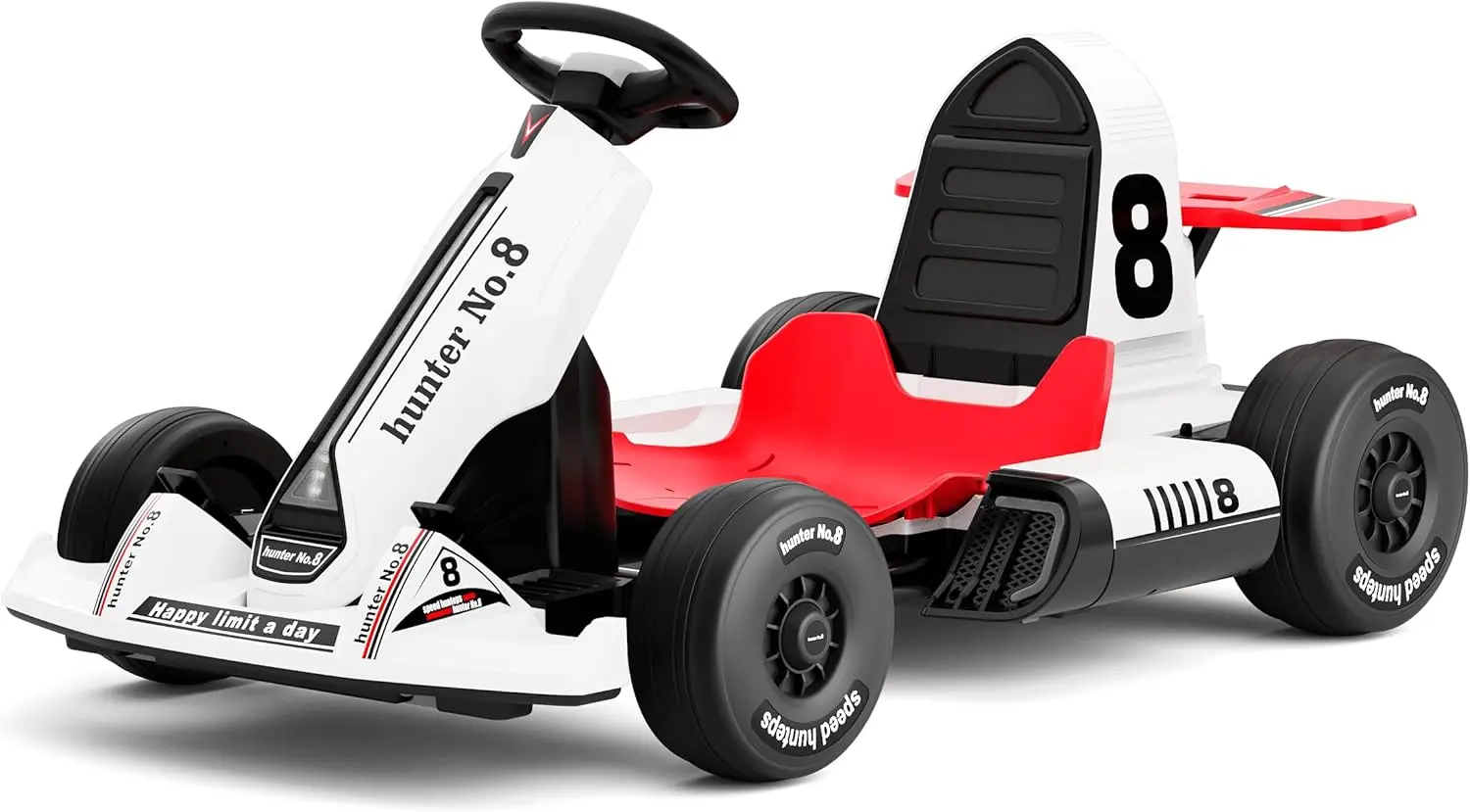Electric-Go-Kart-12V-Battery-Powered-Pedal-Go-Karts-for-3-Kids-Youths ...