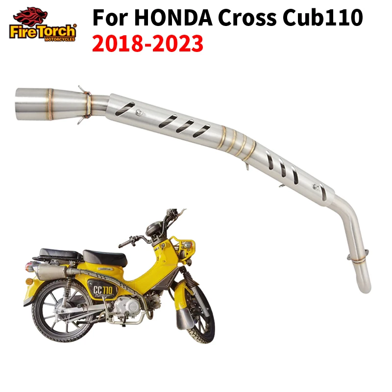For-Honda-Cross-Cub110-CC110-2018-2023-Motorcycle-Exhaust-Escape-Moto ...