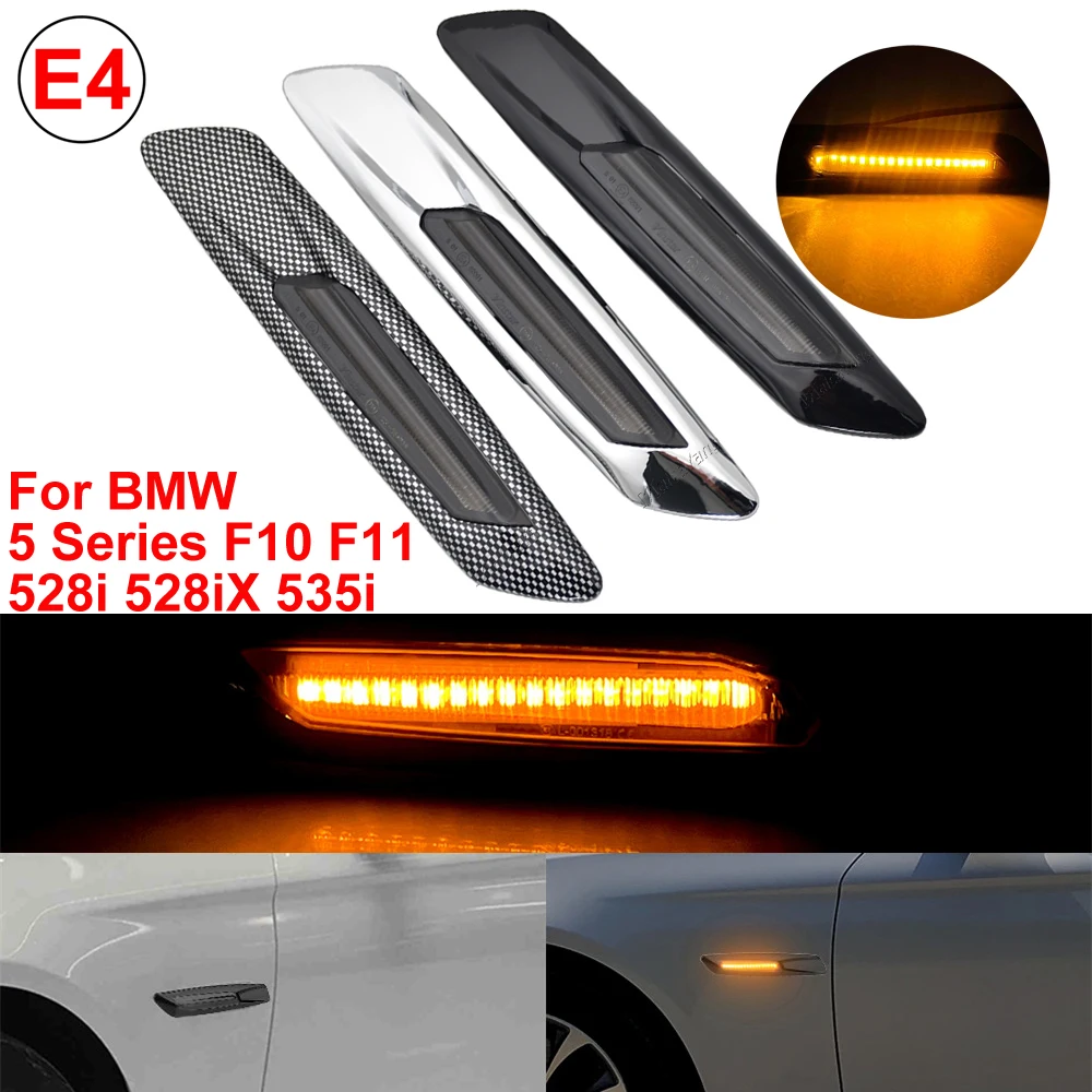 2PCS-For-BMW-5-Series-F10-Sedan-F11-Touring-LED-Dynamic-Side-Marker ...