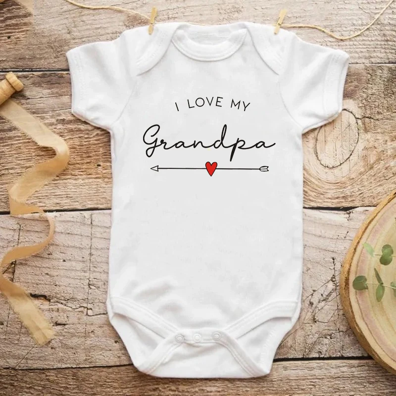 I Love My Great Grandpa/Grandma Newborn Baby Bodysuits Funny Boy Girl ...