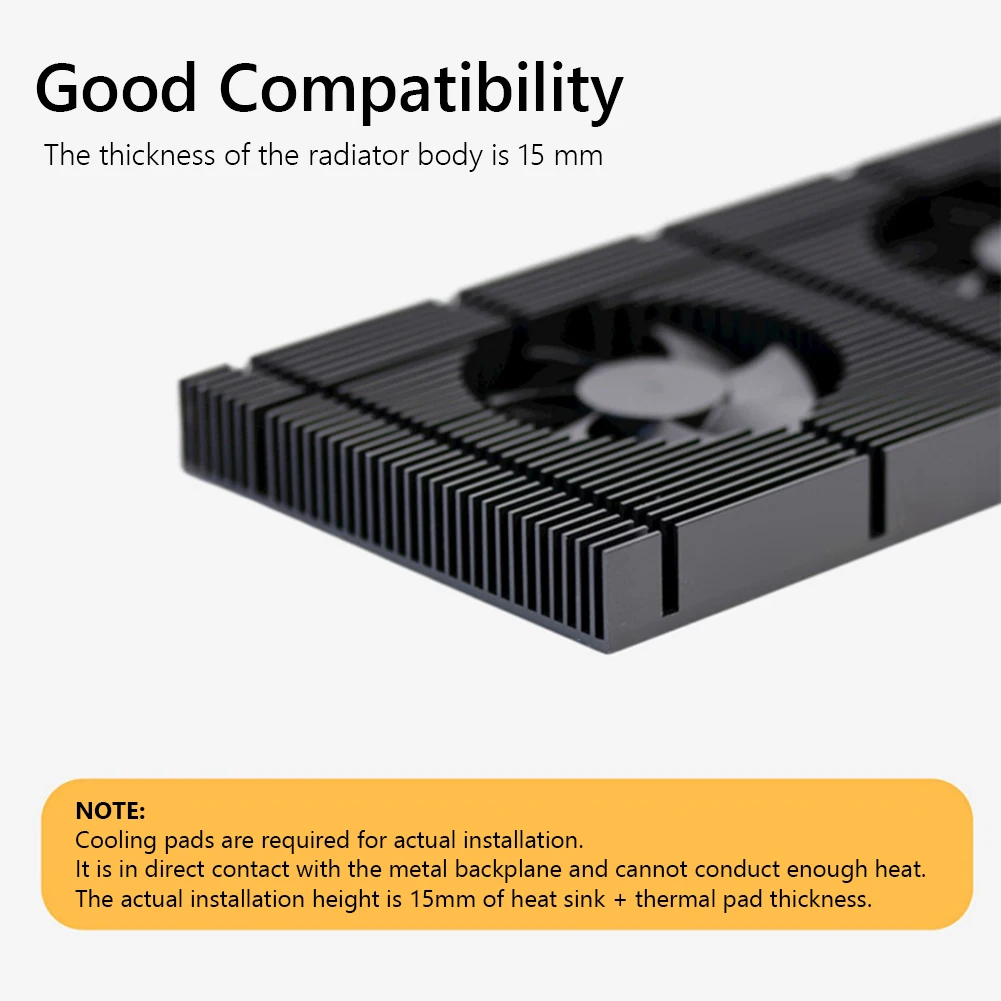 GPU Backplane Radiator Graphics Card Backplane Heatsink Alloy Aluminum ...
