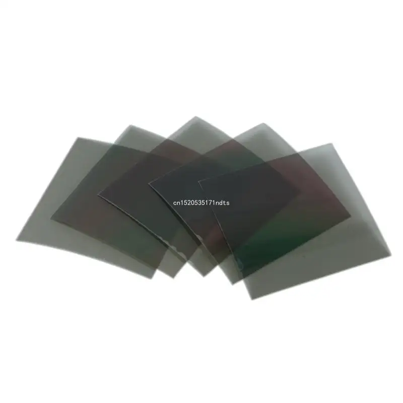 2Pieces/set 10x10cm 90 Degree Adhesive Linear Polarized Film Sheet LCD ...