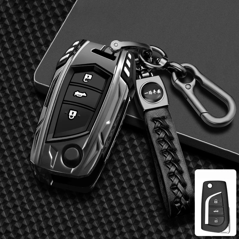 2 3 Buttons Car Flip Key Case Cover For Toyota Auris Corolla Avensis ...