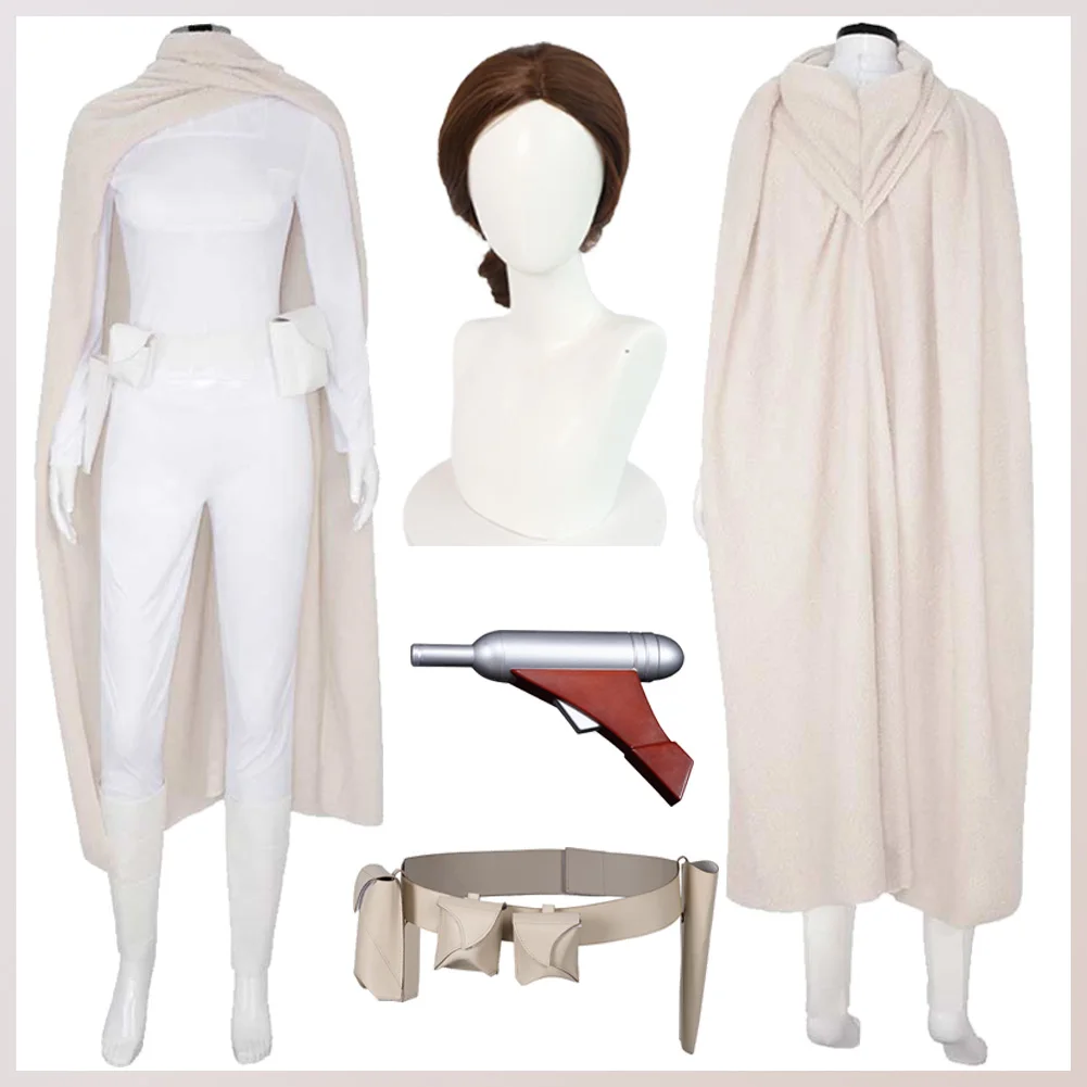Padme-Cosplay-Amidala-H-ft-tasche-Holster-Cape-Kleidung-Film-Raum-Kampf ...