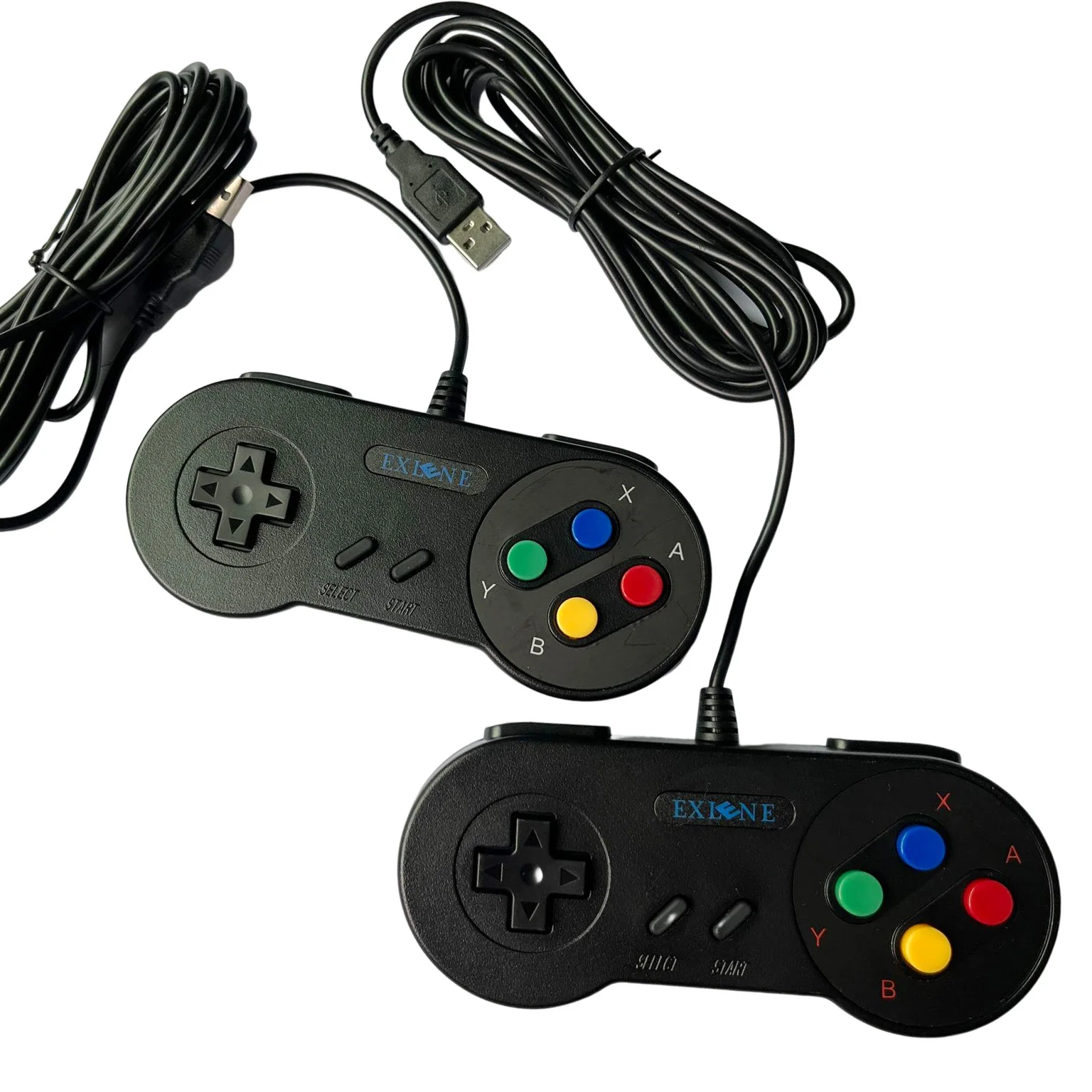 Exlene-mando-con-cable-para-PC-2-uds-USB-Joystick-SNES-para-Windows-PC ...