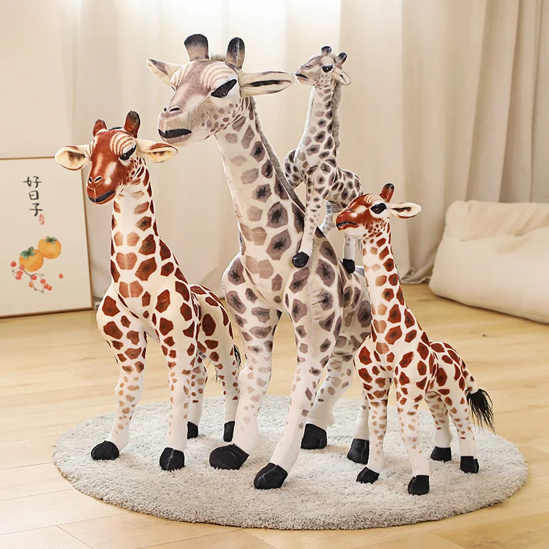 47 100cm Simulation Giraffe Plush Toys Stuffed Soft Animals Dolls Big ...