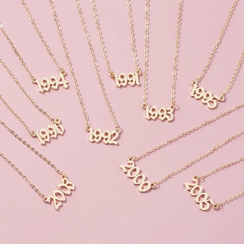 Year-Number-Alloy-Necklaces-for-Women-Birthday-Gift-From-1991-To-2005 ...
