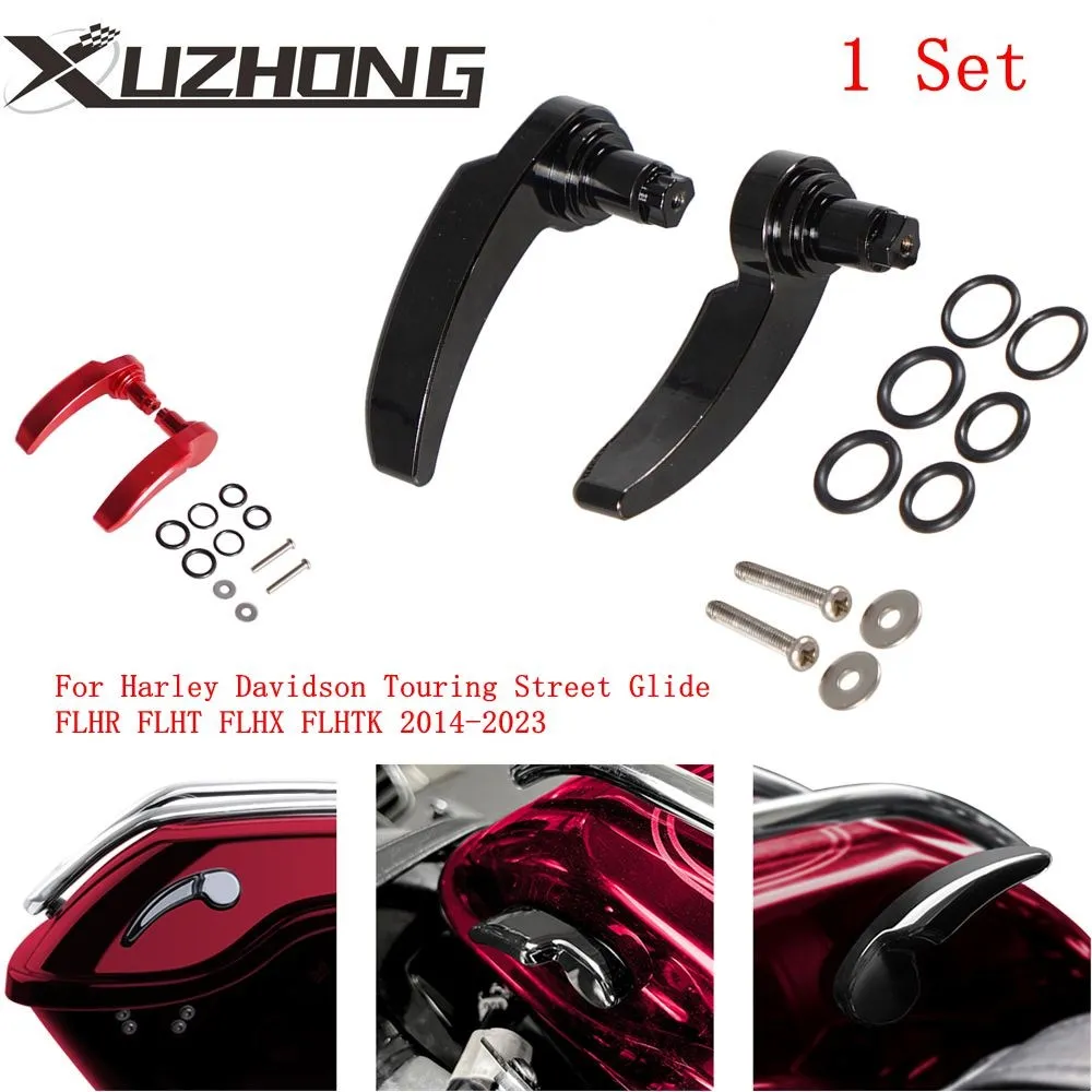 Aluminum-Saddle-Bag-Lifter-Saddlebag-Latch-Kit-For-Harley-Davidson ...