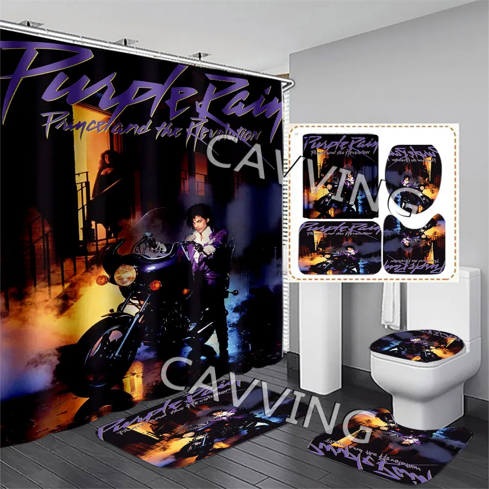 Prince-Rogers-Nelson-3D-Printed-Shower-Curtains-Waterproof-Bathroom ...