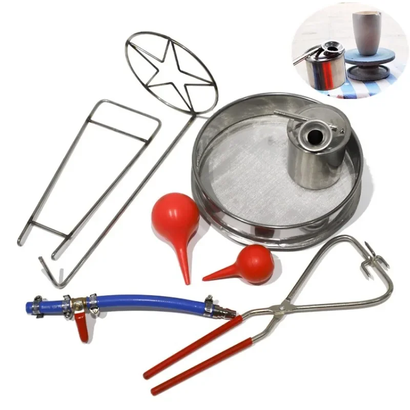 Pottery Glazing Tools Ceramic Blown Glaze Pot Glaze Clamp/hook/tray ...