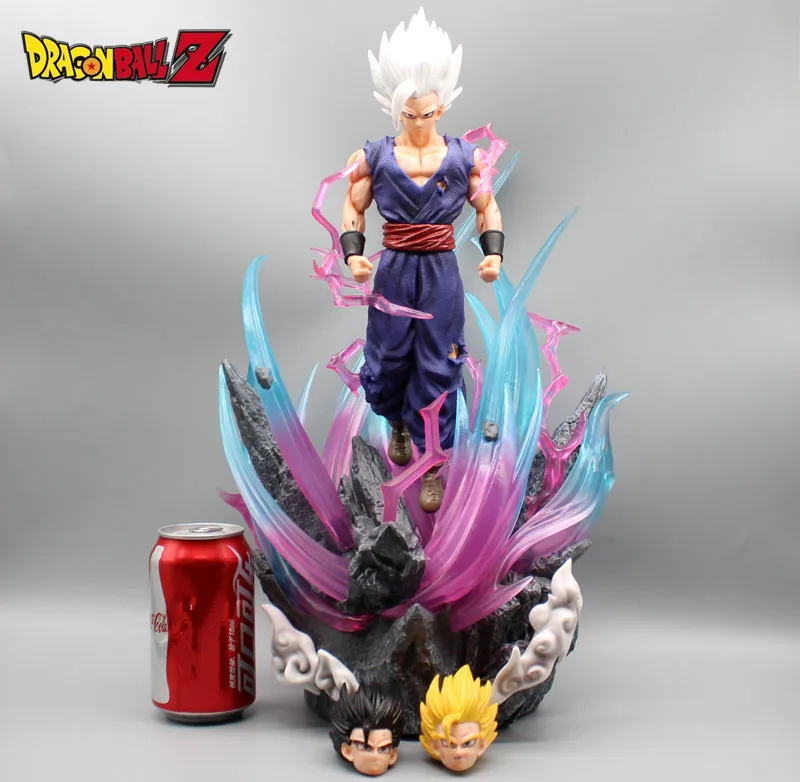 43-5cm-dragon-ball-anime-figura-gk-deus-branco-a-fera-capa-filho-gohan ...