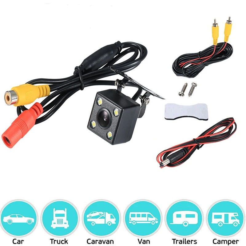 Large-Screen-CCD-Universal-Car-Rear-View-Camera-Backup-Estacionamento-C ...