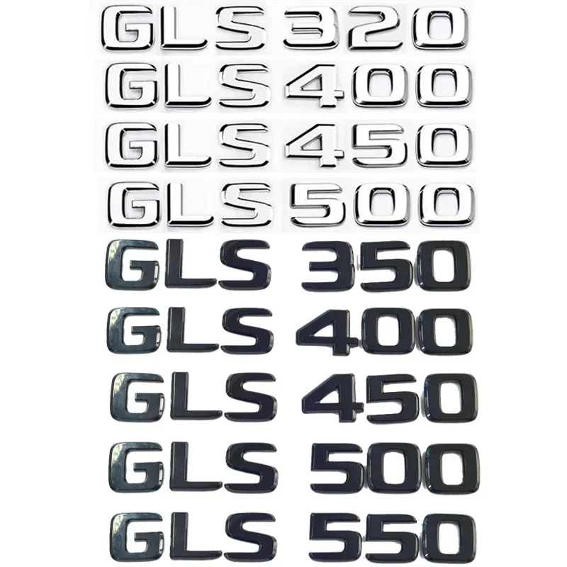 ABS Car Trunk Letters Logo Emblem Badge Decals Sticker For Mercedes ...