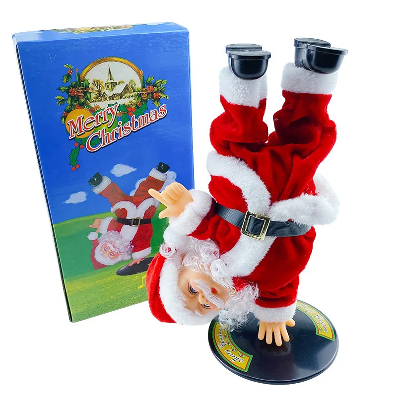 Electric-Santa-Claus-Doll-Inverted-Rotating-Hip-Hop-Dancing-Santa-Claus ...