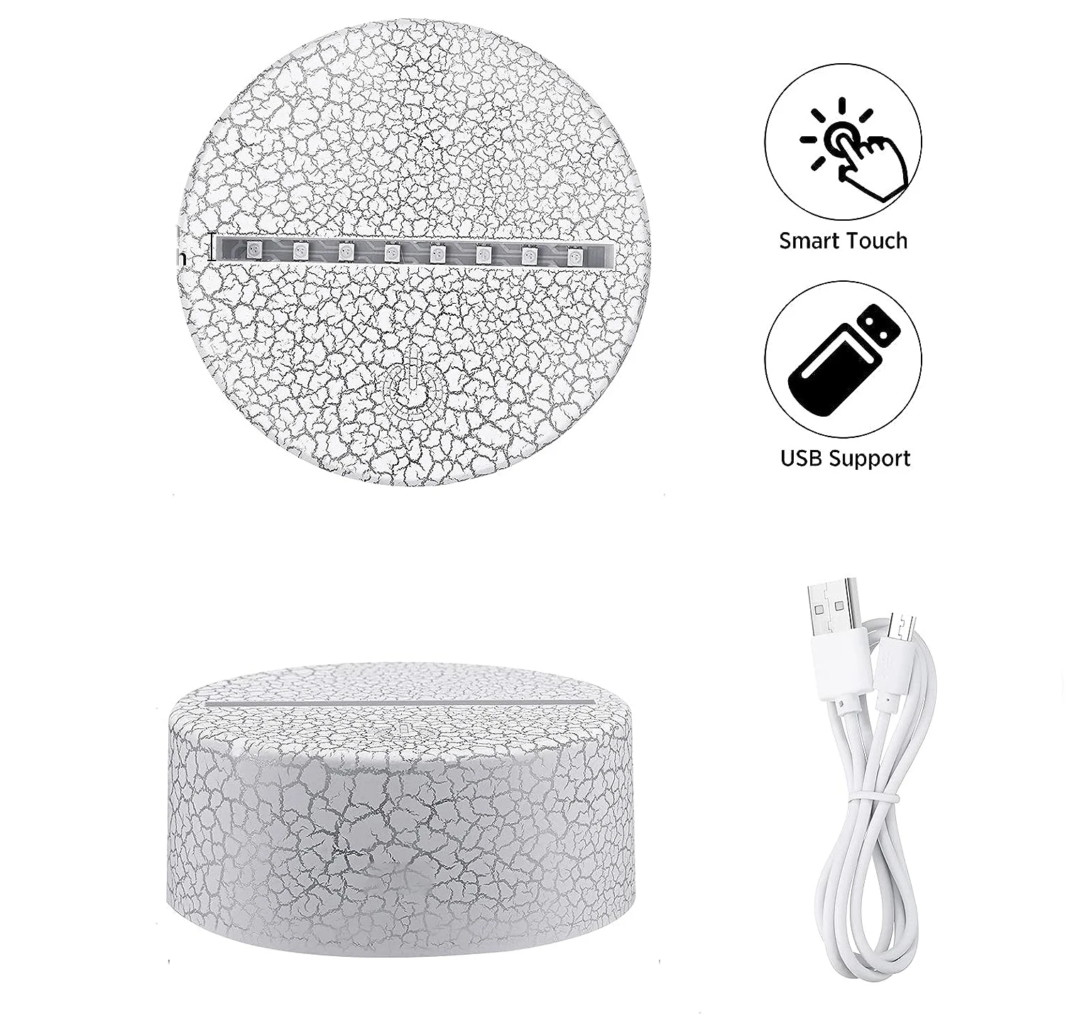 Acrylic-3D-LED-Lamp-Base-Table-Night-Light-Base-7-Color-Adjust-ABS ...