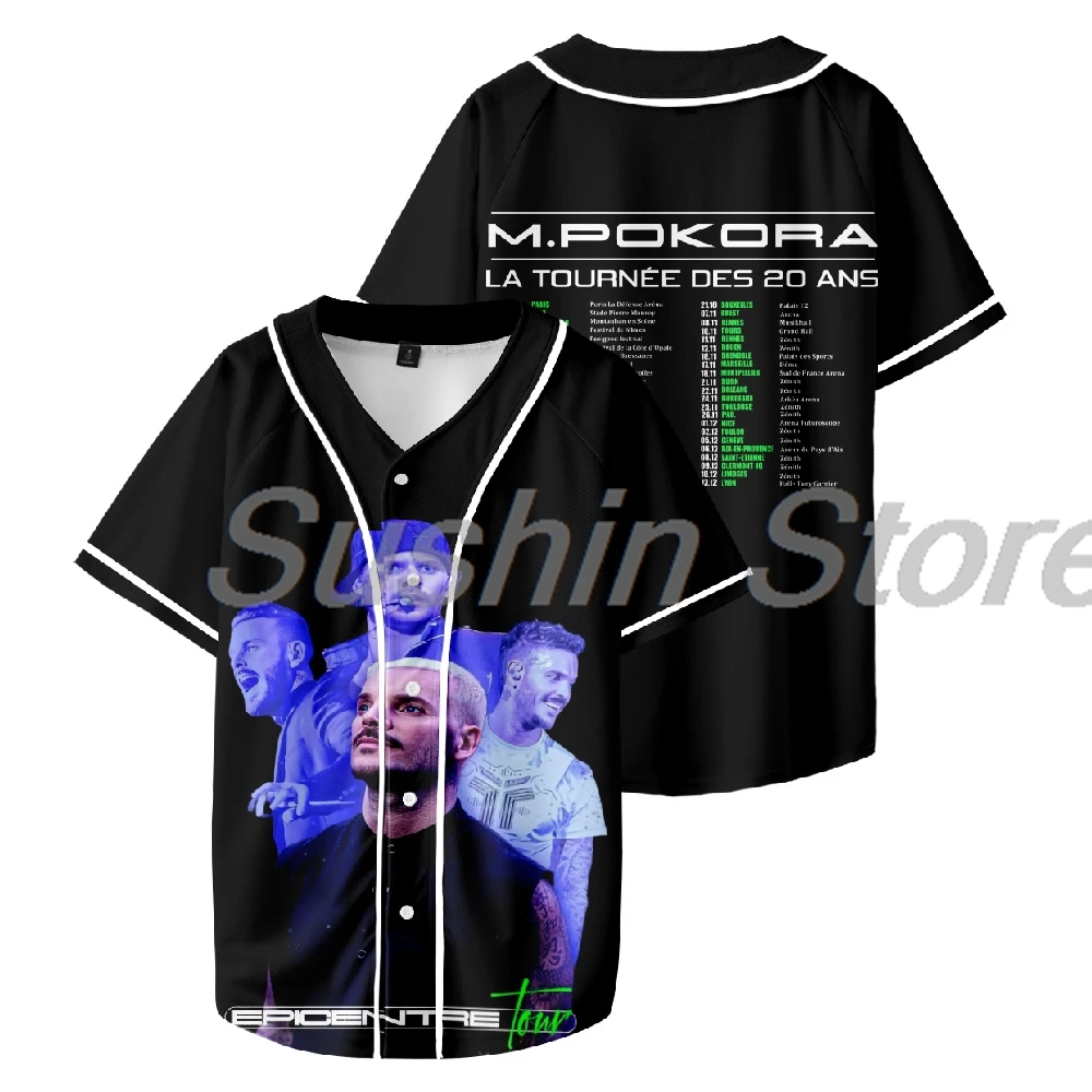 M-Pokora-Jersey-Matt-Pokora-Epicentre-Tour-Baseball-Jacket-Shirts-Short ...