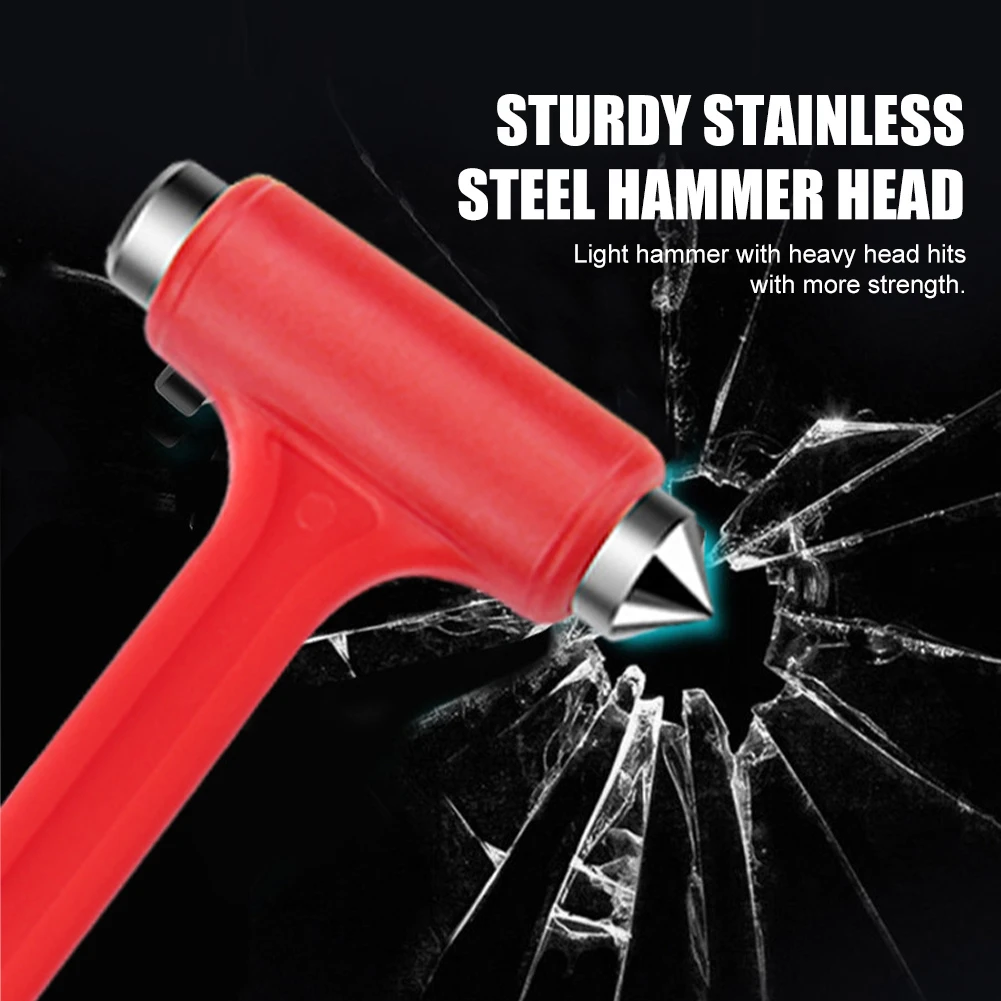 2 In1 Car Safety Hammer Seat Belt Cutter Window Glass Breaker Car ...