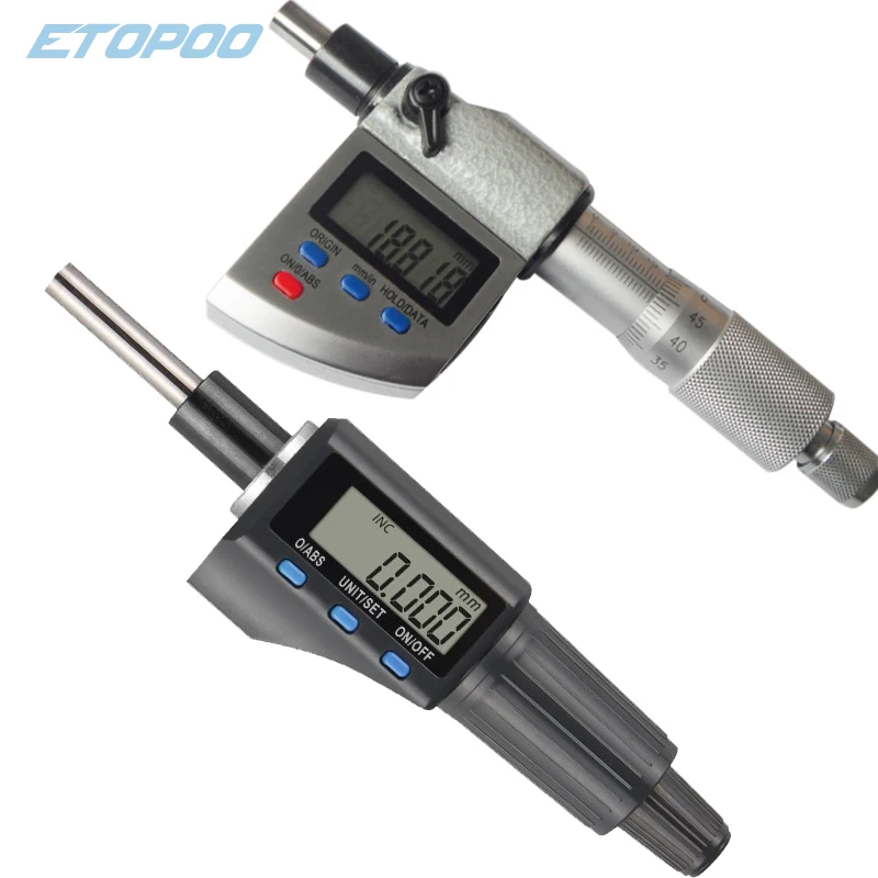 Digital Display Micrometers Head 0-9.5 Mm Spiral Micrometer 0.001mm ...