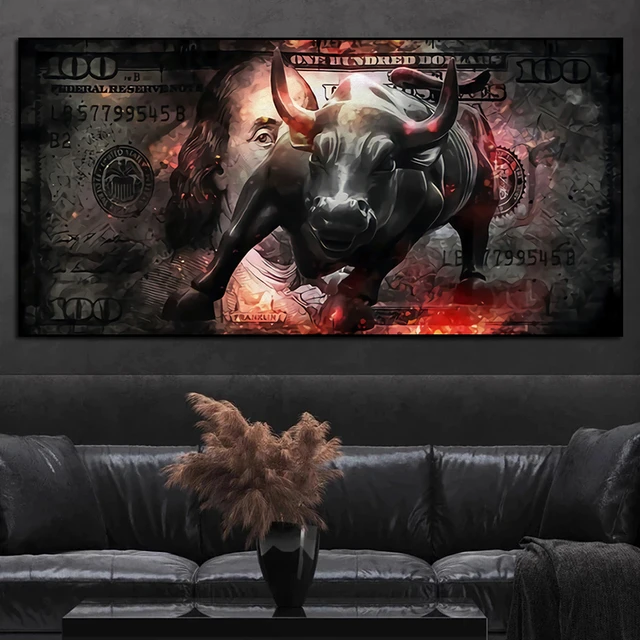 Wall Street Bull Wall Art