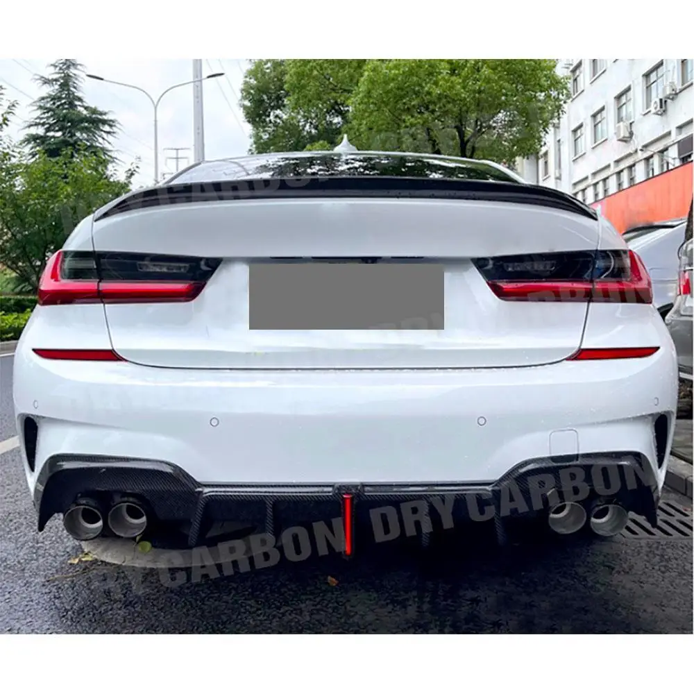 Carbon Fiber Car Rear Diffuser Bumper Lip Spoiler Splitters Bodykits ...