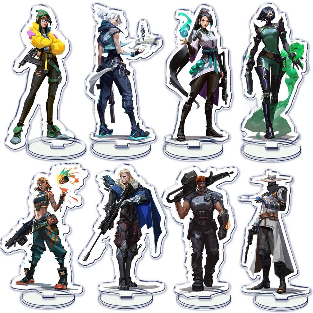 Hot-Popular-Game-Valorant-Characters-Mini-Acrylic-Stand-Model-Plate-Ett ...