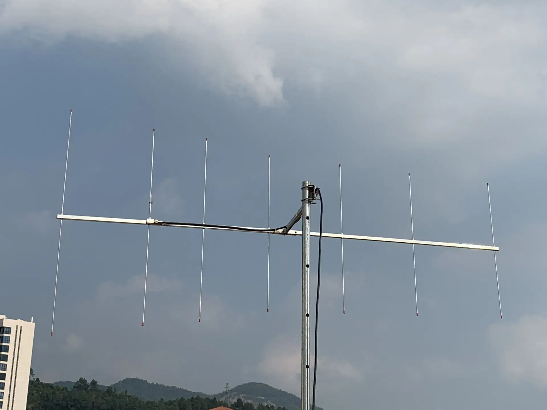 Vhf 144m Yagi 안테나 145m 햄 라디오 7 요소 146mhz 아마추어 리피터 스테이션 공중 고 이득 11dbi
