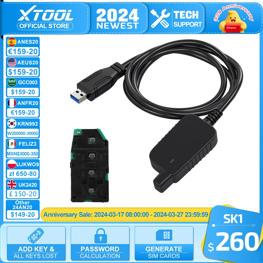 2024-XTOOL-AnyToyo-SK1-For-Toyota-For-Lexus-8A-4A-Smart-Key-Programming ...