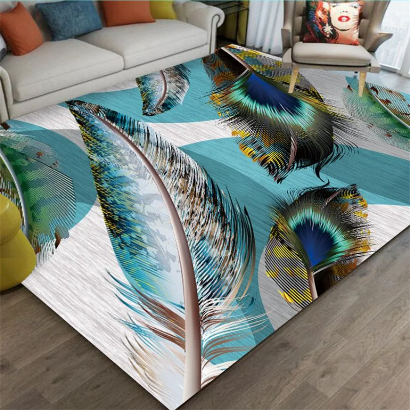 3D Feder Moderne Große Teppich Wohnzimmer Bereich Teppich Wohnkultur ...