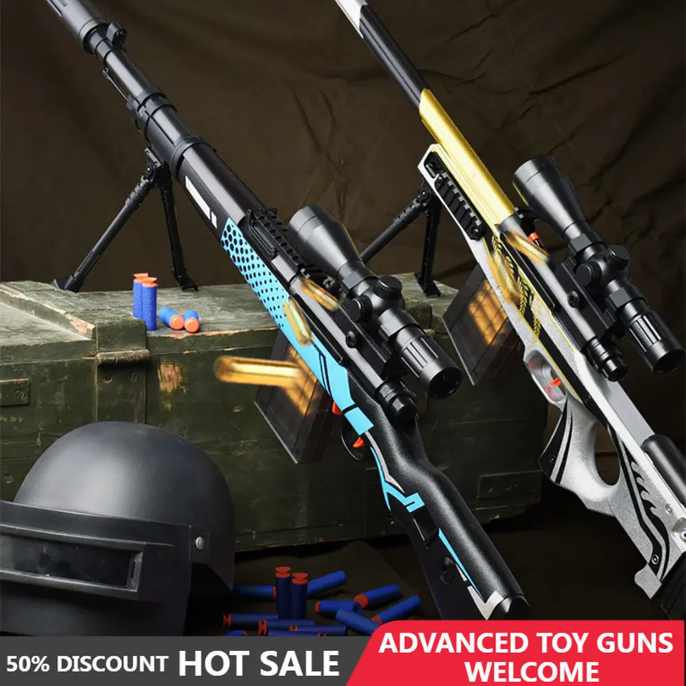 Toy Gun Awm Soft Bullet Gun 98k Children Toy Eva Chicken Eat Equipment ...