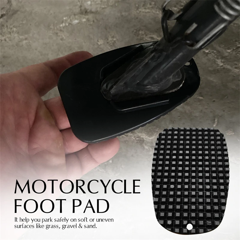 Motorcycle-Kickstand-Mat-Extension-Pad-Enlarger-Side-Stand-Plate ...