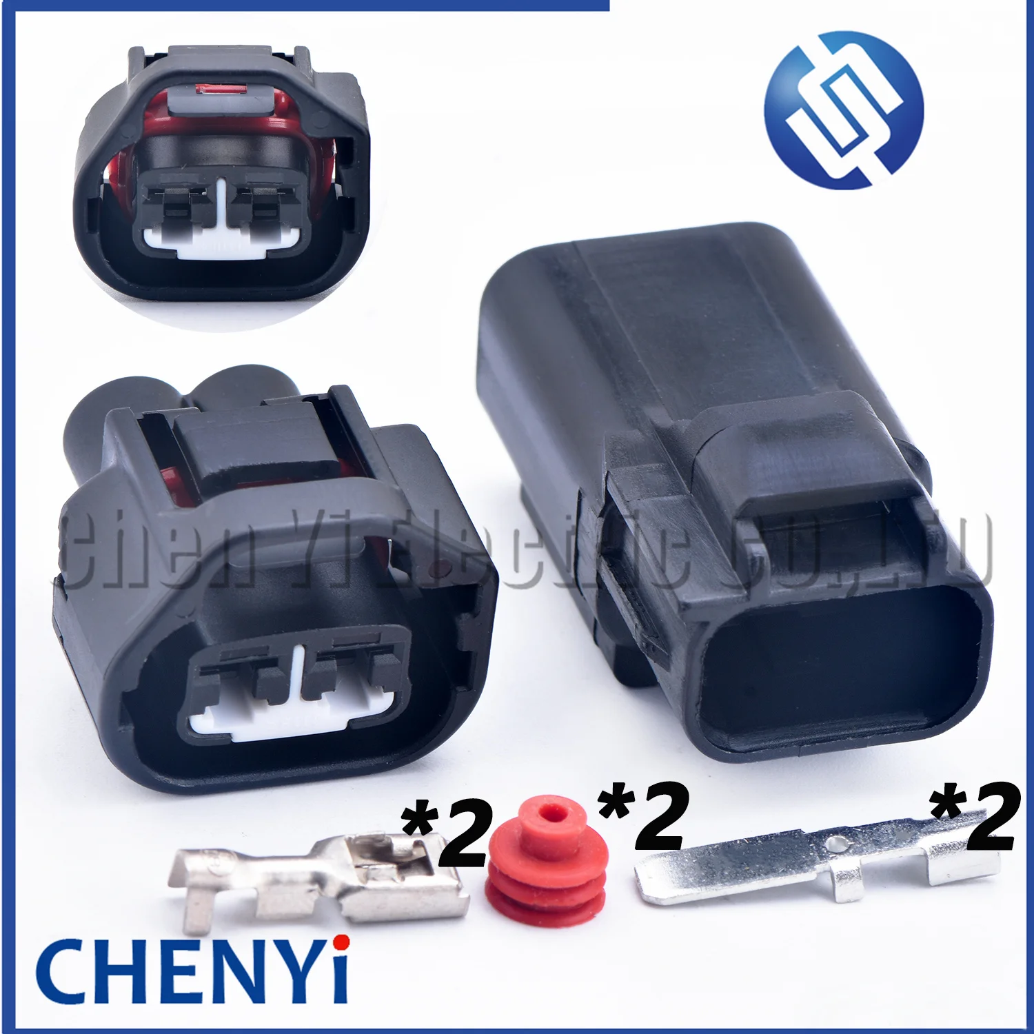 2 Pin Automobile waterproof connector Air conditioning cool Fan plug ...