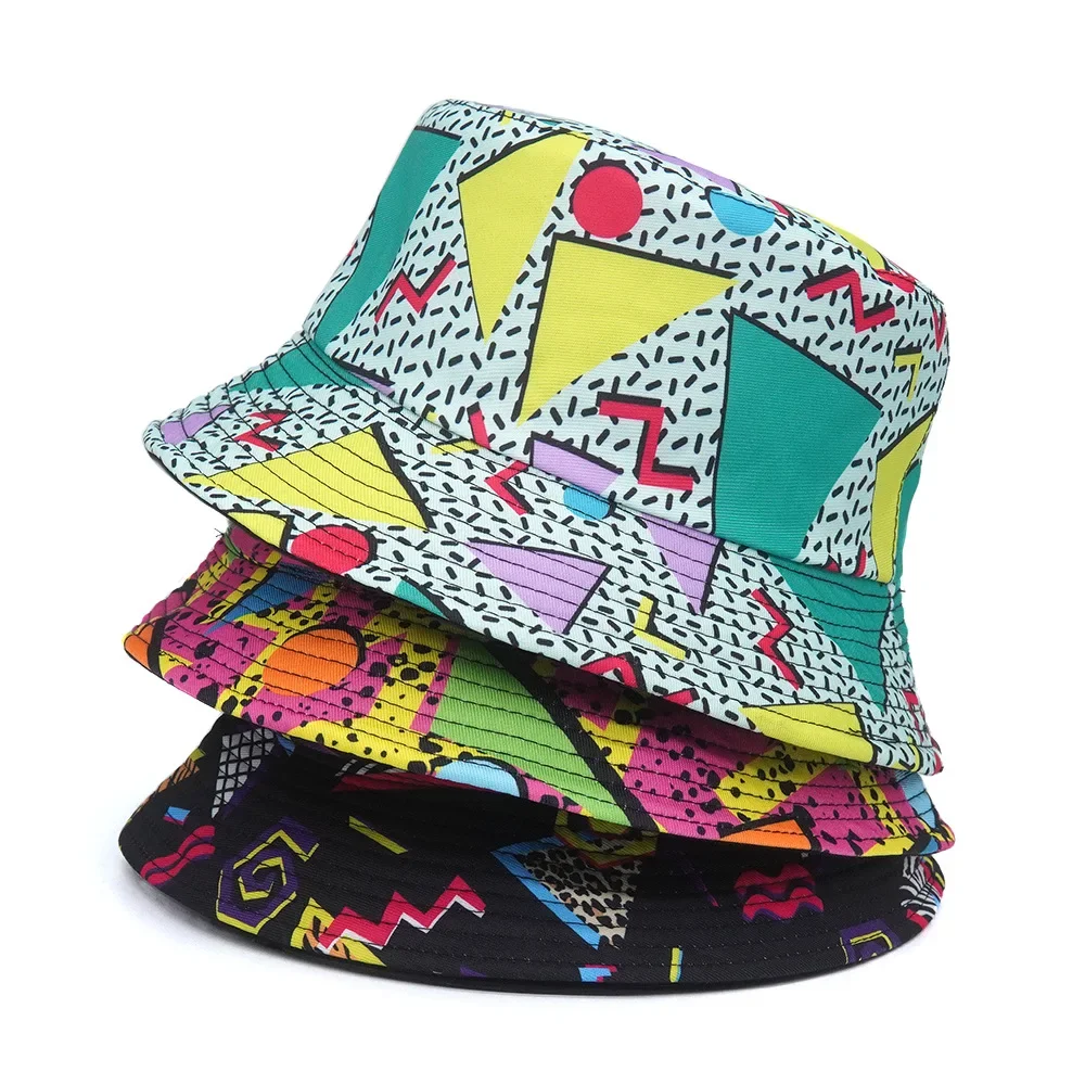 Leopard-Print-Design-Bucket-Hats-Cool-Personality-Beach-Double-sided ...
