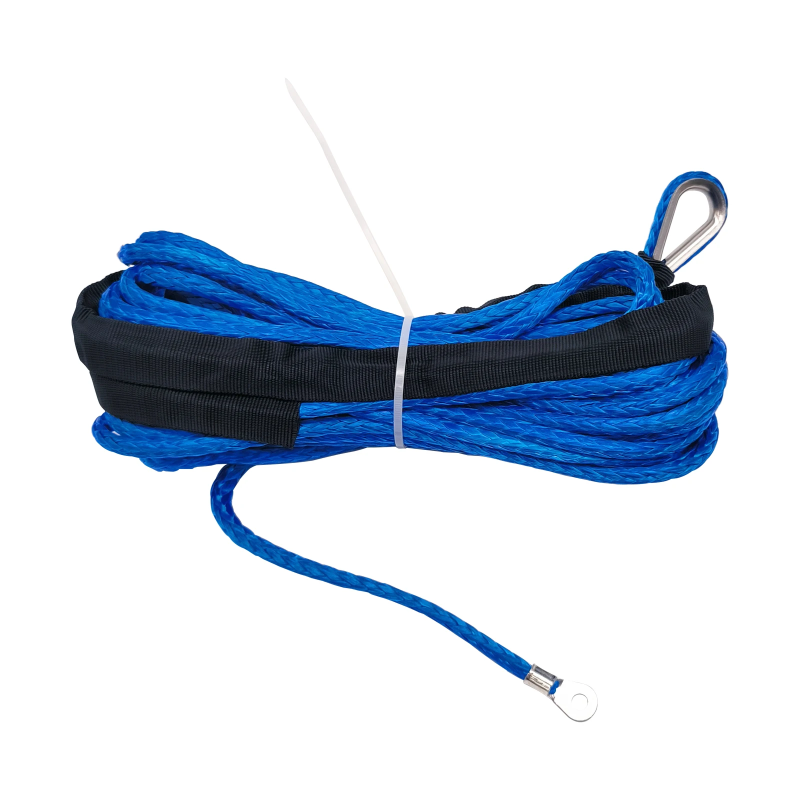 BLUE-6mm-x-15m-7700LBs-Synthetic-Winch-Line-Cable-Rope-with-Black ...