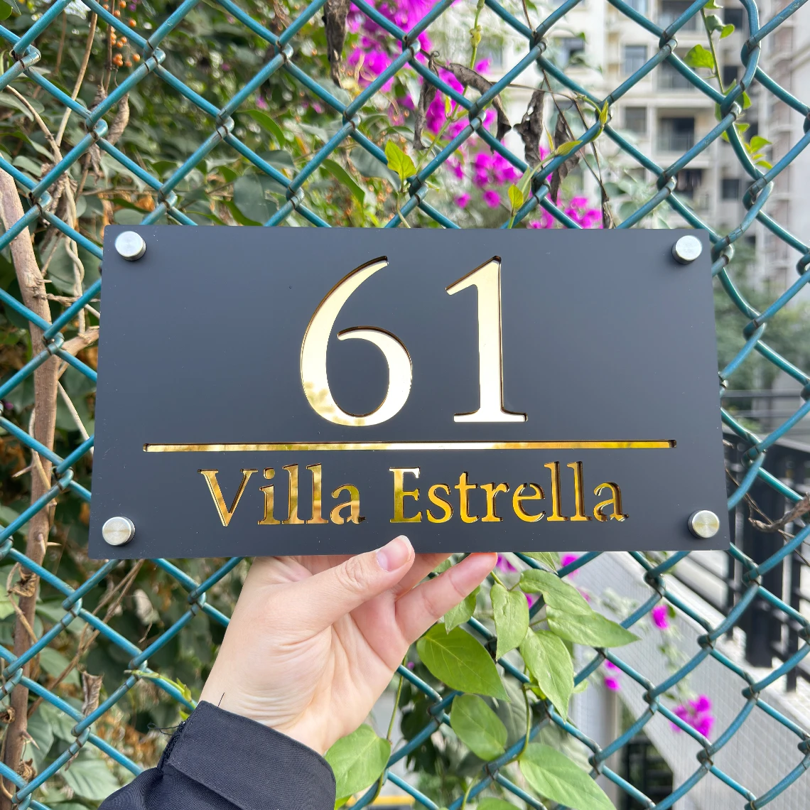 Customized House Numbers Large Exterior House Sign Outdoor Street ...