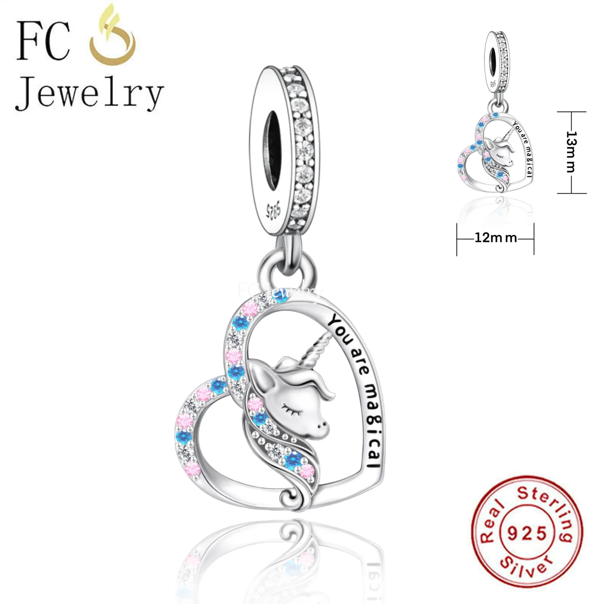 FC-Jewelry-Fit-Original-Pan-Charm-Bracelet-925-Silver-Pink-Blue-Zircon ...